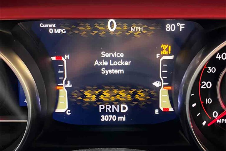Service Axle Locker System Warning: 9 Common Causes